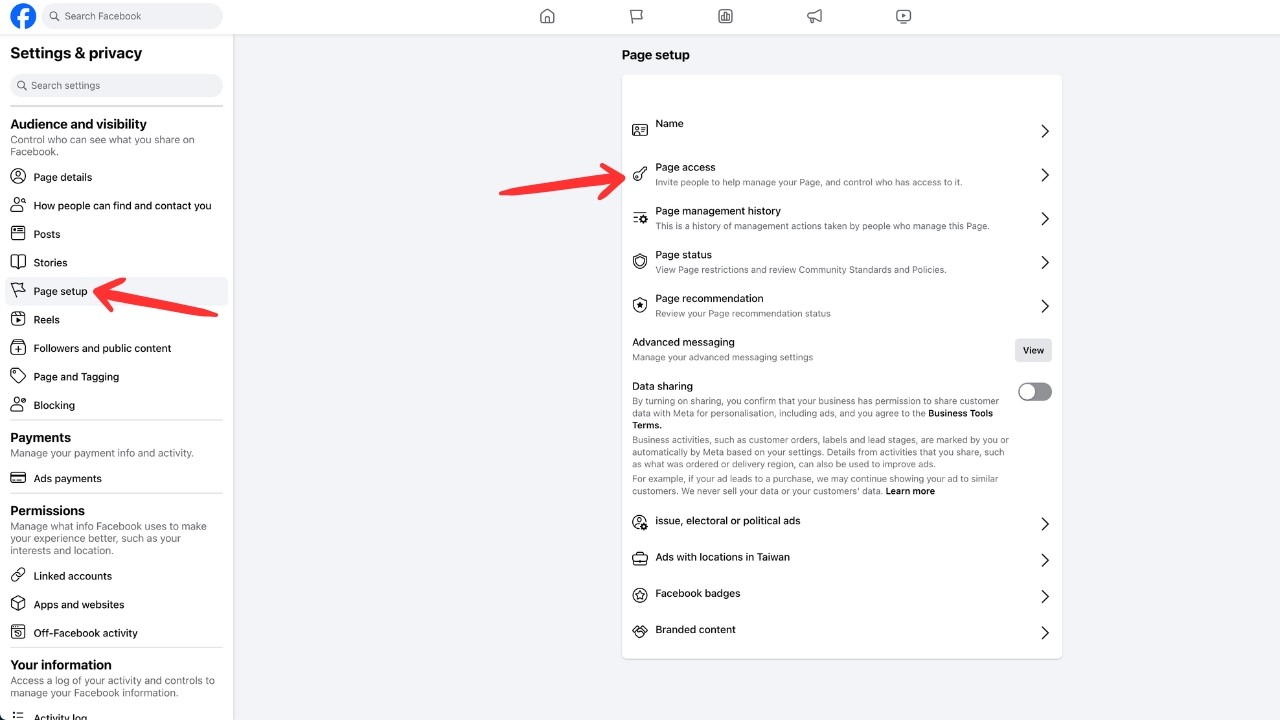 How to Share Facebook Page Access – Web Getup